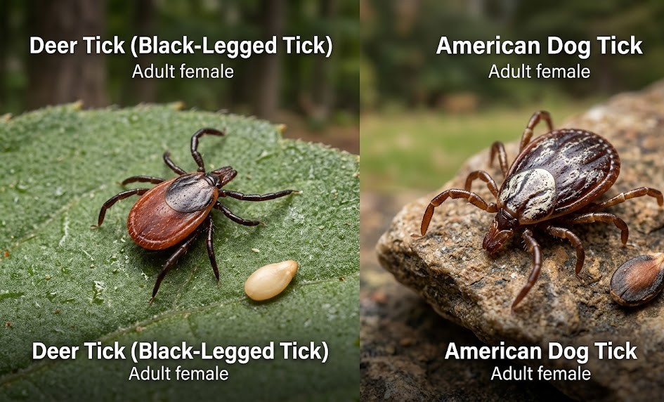 Deer Ticks vs Dog Ticks: How to Tell the Difference